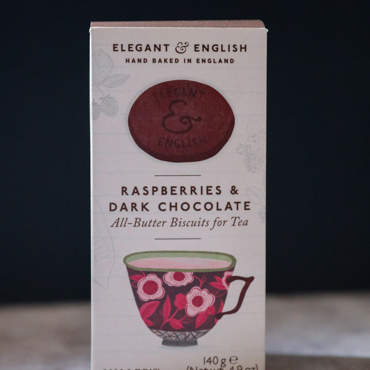 Dark Chocolate & Raspberry Biscuits, Elegant & English – The Cambridge ...