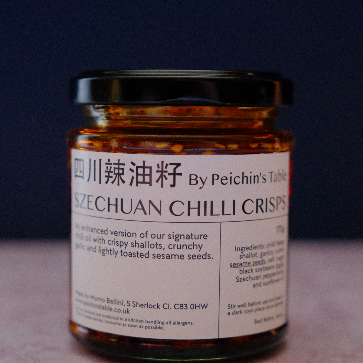 Szechuan Chilli Crisps, Peichin’s Table – The Cambridge Cheese Company